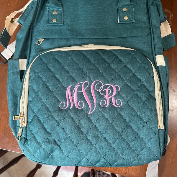 Diaper Bag, Personalized Diaper Bag, Monogrammed Diaper Bag, Monogram ...