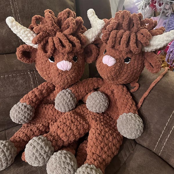 Benny the Highland Cow Pattern | Crochet Highland Cow Pattern Only - Etsy