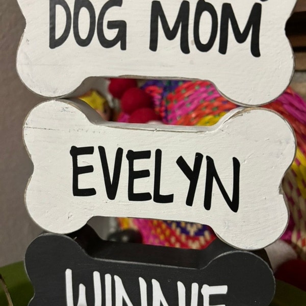 PERSONALIZED DOG BONE Signs | Dog Gifts | Wood Dog Bone | Custom Dog ...