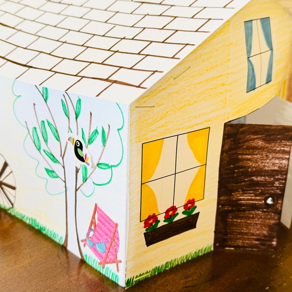 House Craft for Kids: Printable Papercraft - Etsy