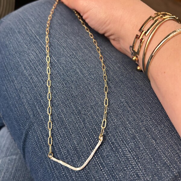 SWALLOW Sparrow Link Connectors Pendant Charm / 24k Gold Vermeil, 19 ...