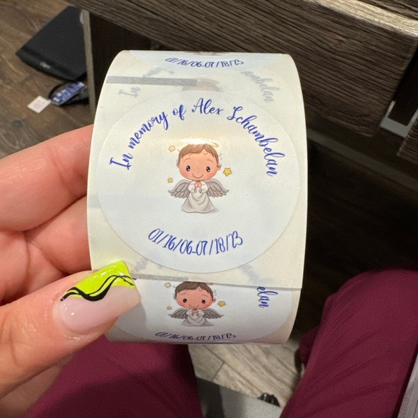 Custom Labels on a Roll, Personalized Stickers, Your Logo, Text, or ...