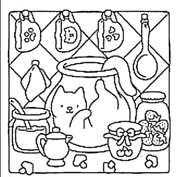 Coco Wyo Cozy Friends and Cute Bold Easy Coloring Book Printable Pages ...