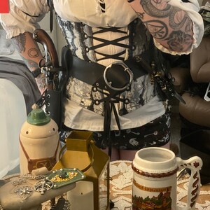 Elven Leaf Leather Pauldron Harness Elf Armor DK5107 - Etsy