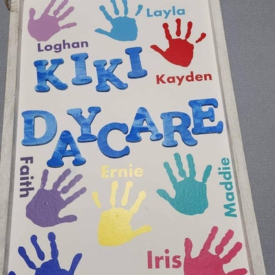 Kid Hand Print Paint Craft Room Painting Wall Decals, 10 Single Decals ...