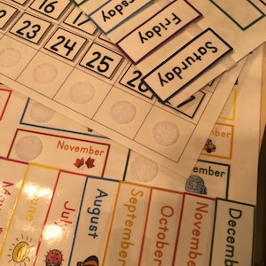 Calendar Time Learning Bundle - Etsy