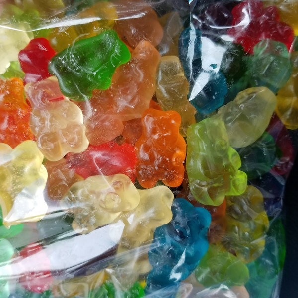 Gourmet Gummy Bears Mixed Flavors One Air-sealed Generously Handpoured ...