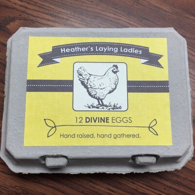 Custom Egg Carton Labels Mint Turquoise Egg Box Label - Etsy