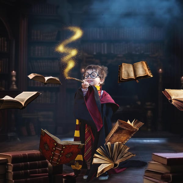 Wizard Magic Library Background / Magic Book Backdrop / Fairy Tale ...
