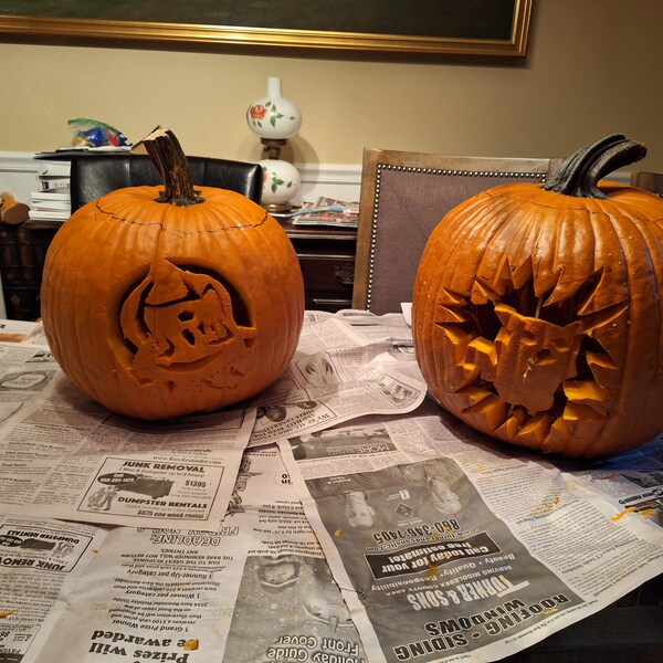 The Addams Family Pumpkin Carving Patterns - Printable PDF - Etsy