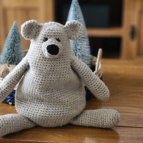 Crochet Pattern, Chunky Benji the Bear, Step by Step US Terms DIY ...