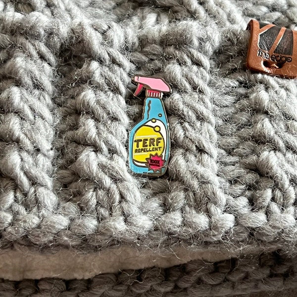 TERF Repellent Enamel Pin | Trans Rights Pride Badge - Etsy