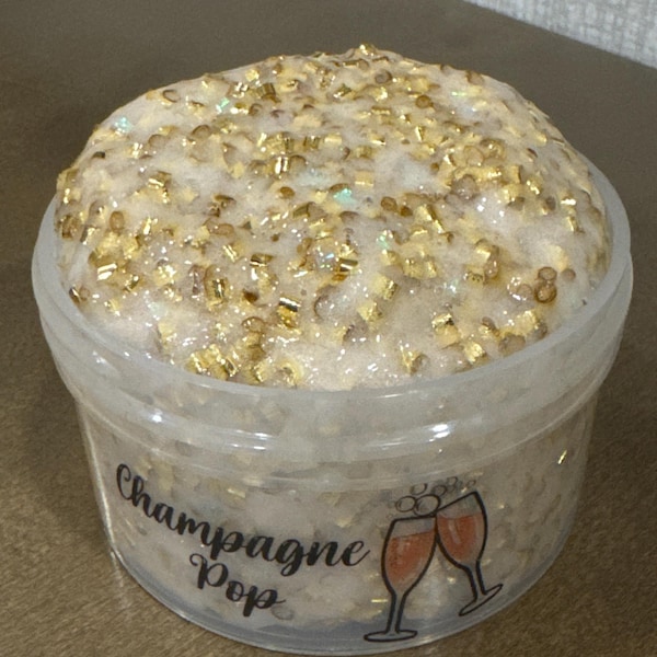 Champagne Pop, Bingsu Slime, Celebration Slime, Clear Slime, Gifts ...