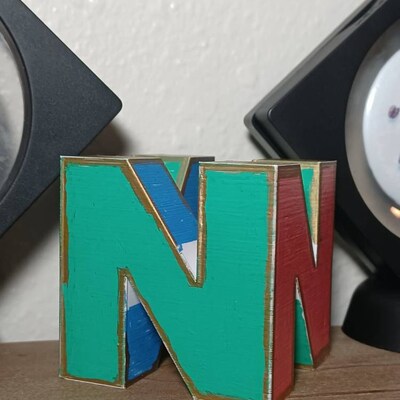 N64/nintendo 64 Cube Video Game Logo Sign man Cave, Game Room, Shelf ...