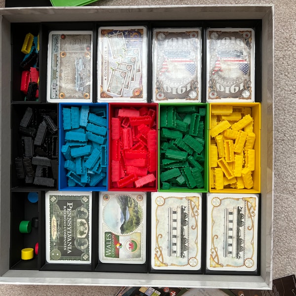 Ticket to Ride Box Insert - Stores Base Game and Expansions - Fully ...