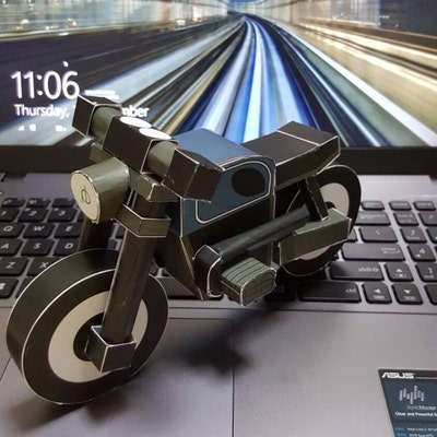 Paperbikes V1.1 XC MTB Mountain Paper Bike Papercraft Bicycle Model Kit ...