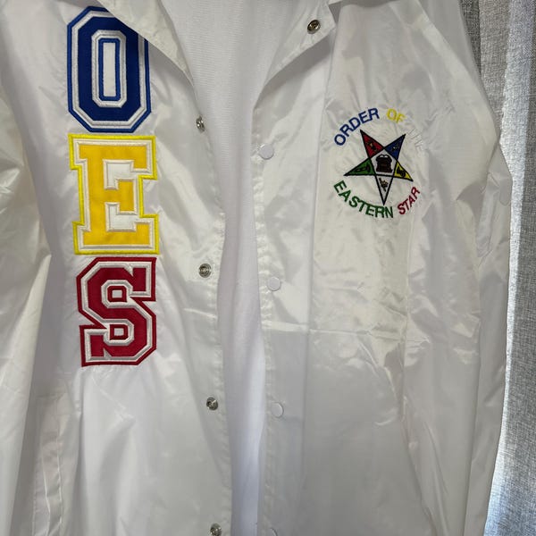 Order of the Golden Circle Cardigan, Eastern Star, OES, Cardigan ...