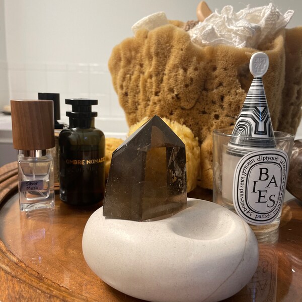 MASSIVE Goethite in Quartz Geode Crystal Specimen Display Piece (stand ...