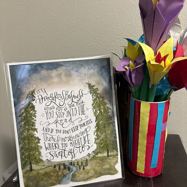 Home is Behind, the World Ahead // Hand Lettered / 8 X 10 / Art Print ...