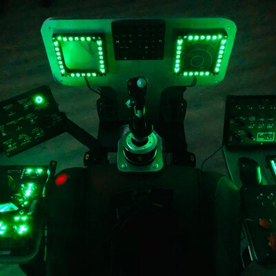 Curasim Controls Star Citizen Button Box Full-metal LED Illuminated ...