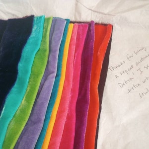 Hand Dyed Silk Velvet Color Wheel - Etsy