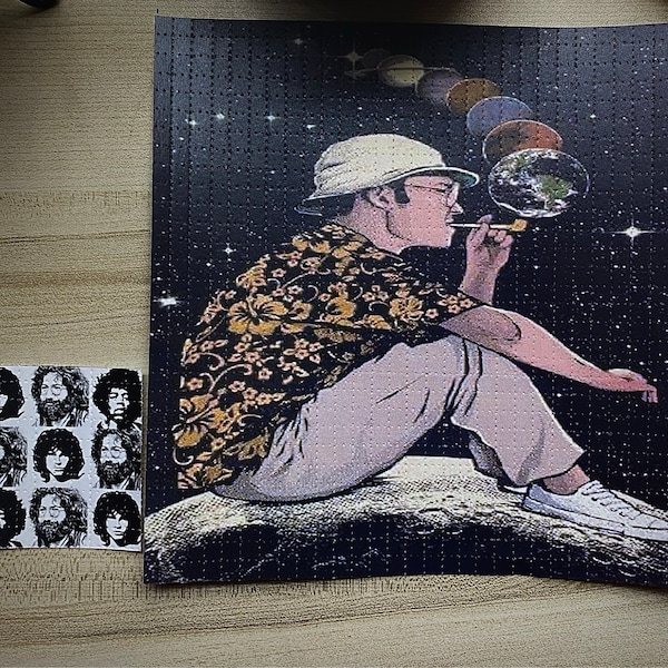 2015 Gonzo Skull and Peyote Fist Hunter S. Thompson Blotter Art Print ...