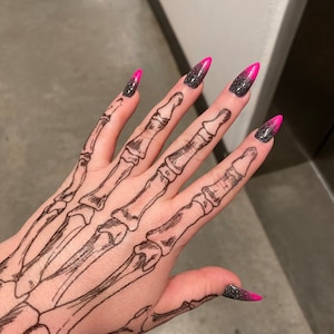 Coco Skeleton Hands Temporary Tattoos for Cosplay. Skull - Etsy