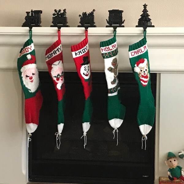 Personalized Hand-knitted GINGERBREAD BOY Christmas Stocking - Etsy