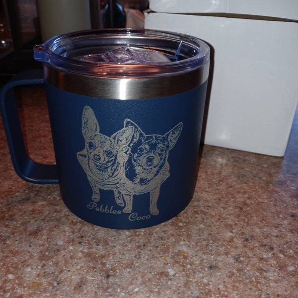 Custom Photo Engraved Stainless Steel Tumbler, Custom Tumbler,engraved ...
