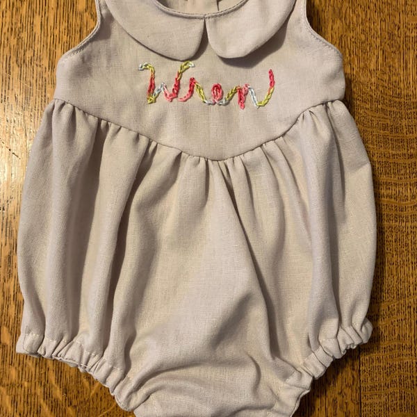 Baby Romper PDF Sewing Pattern – Instant Download — Peter Pan Collar ...