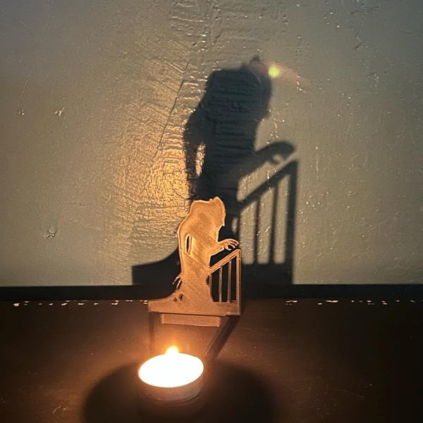Nosferatu Tealight Shadow Caster - Halloween Tea Light Holder - 3D ...