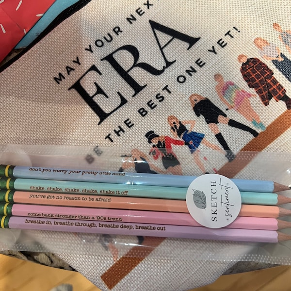 Taylors Engraved Pencils, Custom Pencils, Eras Merch, Pastel Pencils ...