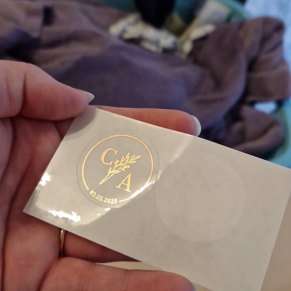 Product Labeling Stickers, Candle Packaging, Gold Foil Your Text Here ...