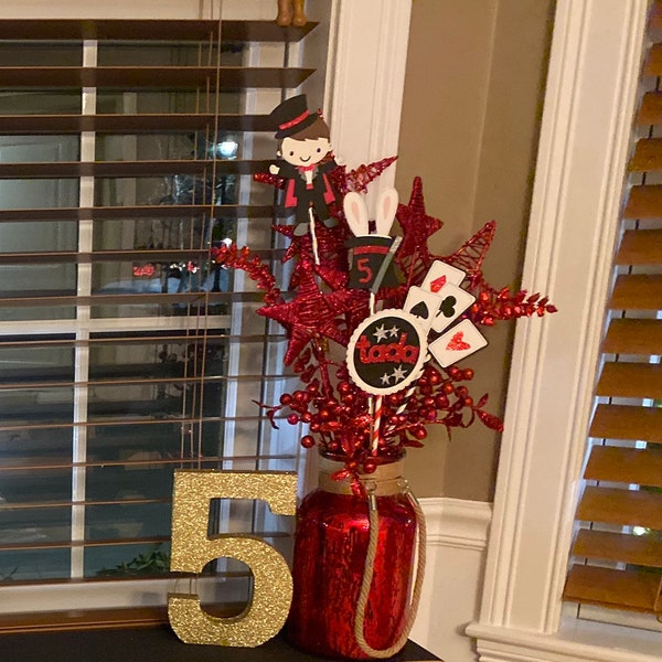 Magician Birthday Centerpiece, Magic Centerpiece - Etsy