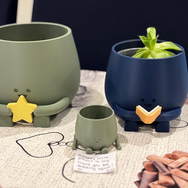Happy Plant Pot Valentine Gift for Her Gift for Him Valentine's Day ...