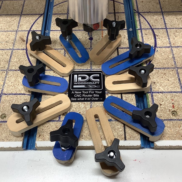 21 Clamps for CNC Router Vector G-code Files Clamp Hold Down CNC Router ...