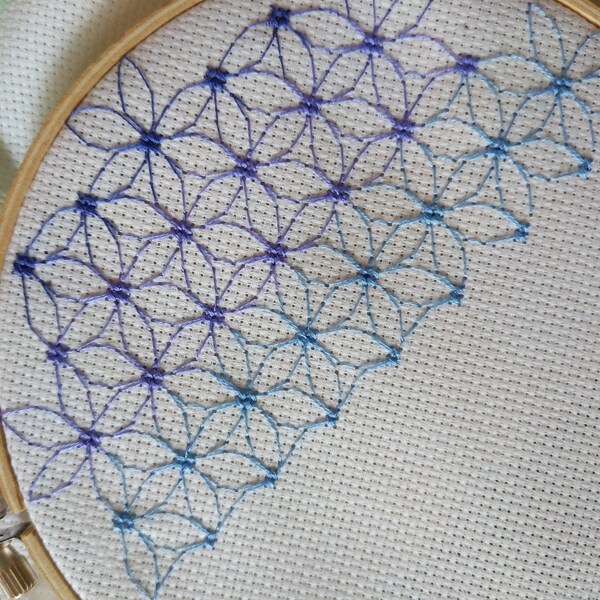 Optical Illusion Blackwork Embroidery Pattern Monochrome Psychedelic ...