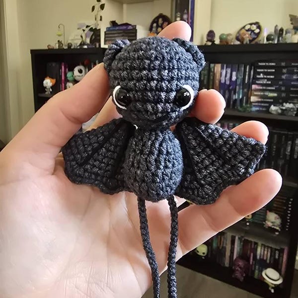Goth Car Accessory Bat Plush Rear View Mirror Accessory for Women, Men ...