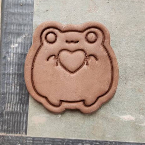 Frog Cookie Cutter | Animal Cookie Cutter Stamp Set | Love Heart Frog ...