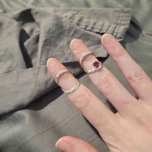 14k Rose Gold Fill Splint Ring mallet Finger Ring | Etsy