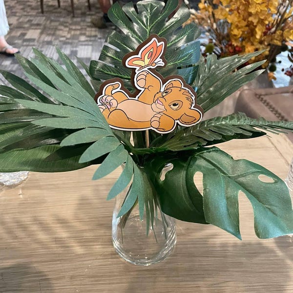12 Baby Simba, Lion King Cupcake Toppers, Party Decoration - Etsy