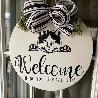Door Hanger Yorkie Welcome Sign Hope You Like Dog Hair Sign - Etsy