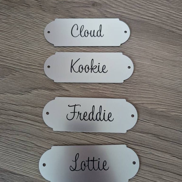 Personalised Bench Plaques,name Tags, All Weather Memorial Plaque ...