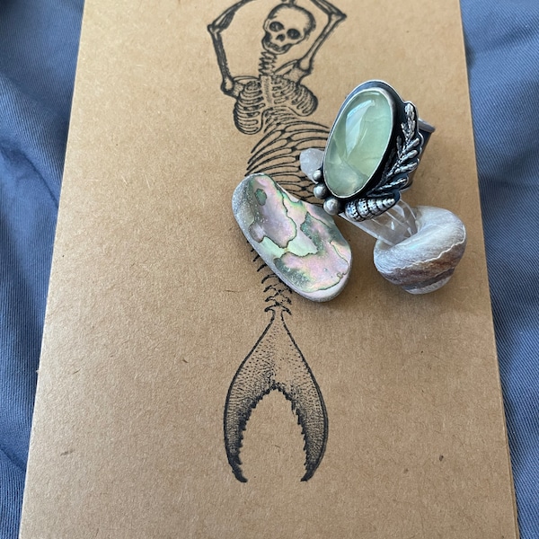 Sleepy Moon Face Whimsical Whimsigoth Art Deco Mother of Pearl ...