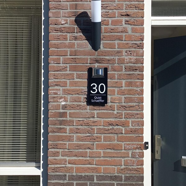 Custom Civic Address Plaque, Personalized House Number Sign, Unique ...