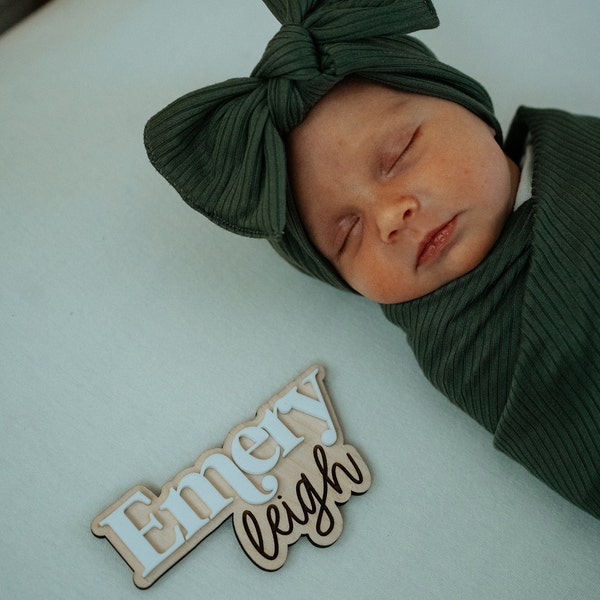 Name Sign | Mini Baby Name Sign | Name Announcement | Hello My Name is ...