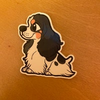 American Cocker Spaniel Sticker || Chibi Puppy Dog, Vinyl, Hand Drawn ...