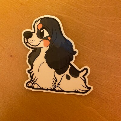 American Cocker Spaniel Sticker Chibi Puppy Dog Vinyl - Etsy