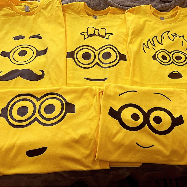 Minions Faces Vector Bundle / Despicable Me Clip Art Svg, Eps ...