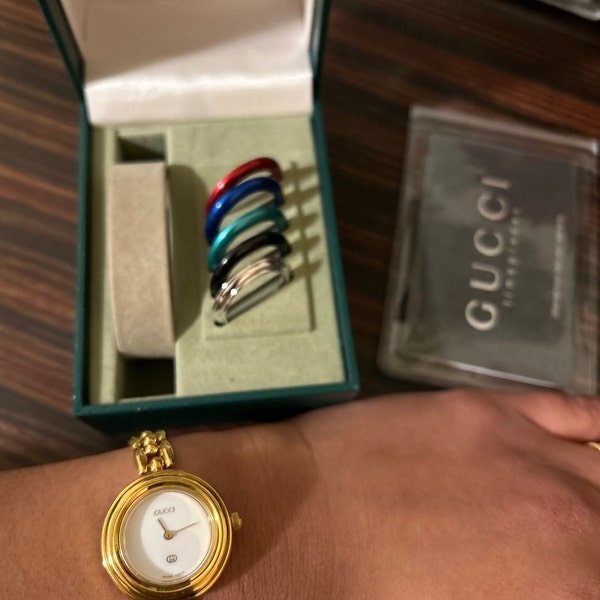 Vintage Gucci Multi Bezel Swiss Watch With Cert, of Authenticity - Etsy